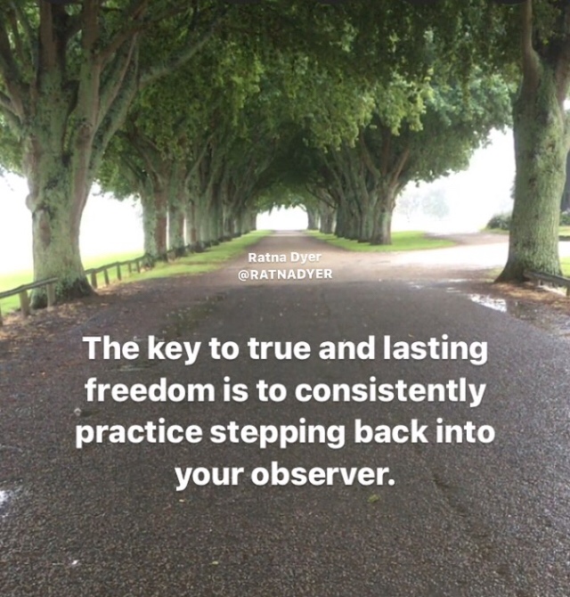 The key to true and lasting freedom is to consistently practice ...
